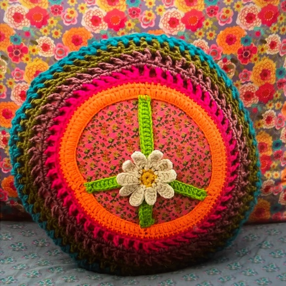 NATURAL LIFE | Bedding | Natural Life Peace Crochet Pillow | Poshmark
